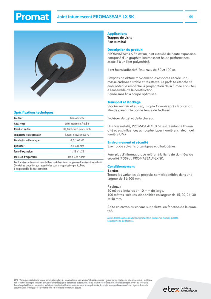 Documentation technique - Promat France