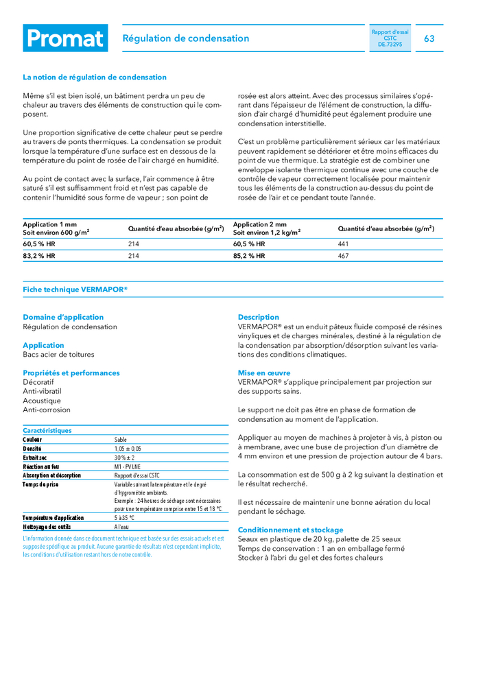 Documentation technique - Promat France