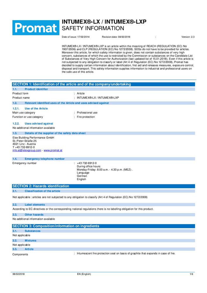 Documentation - Promat