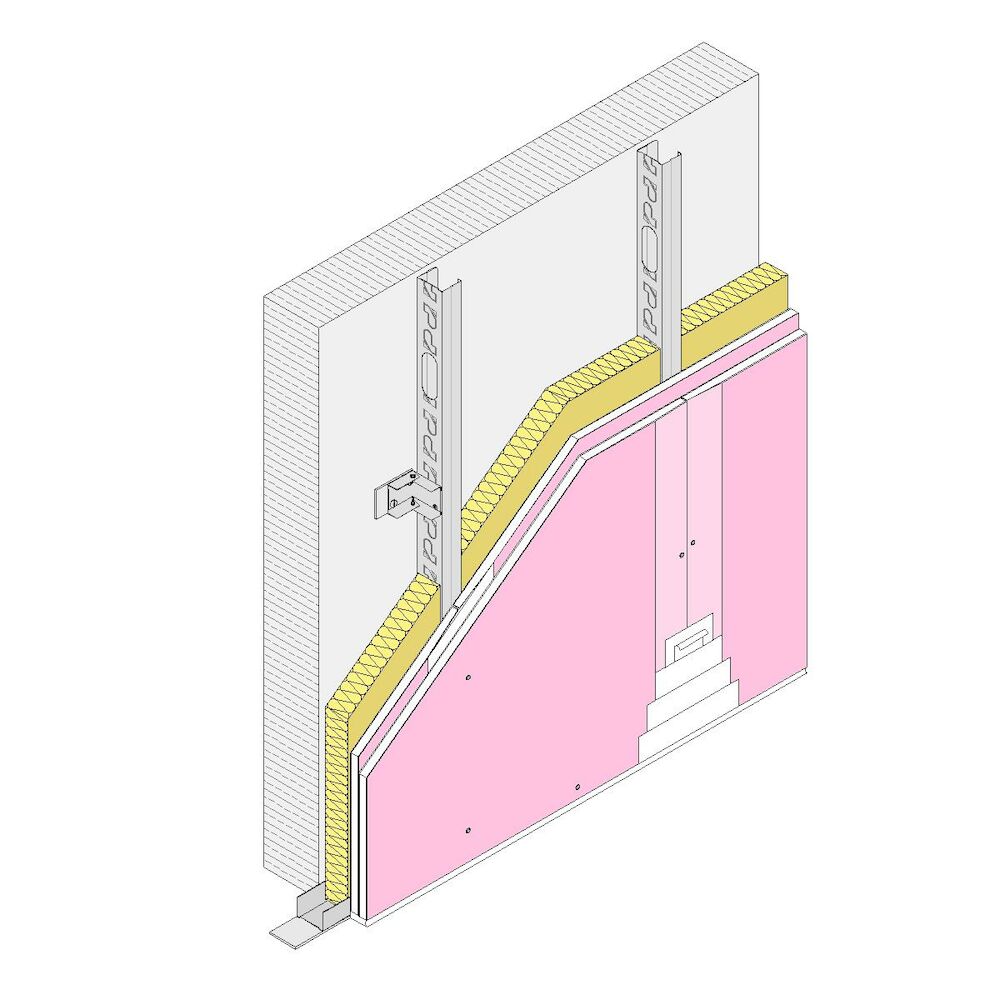 Trasdosado autoportante Pladur® 78 (48-35) 2F MW - Pladur Trasdosado autoportante Pladur® 78 (48-35) 2F MW - Pladur