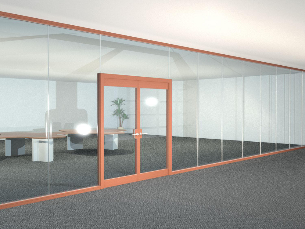 Blocs-portes bois HOBA® 7N et HOBA® 8N dans cloison Promat®-SYSTEMGLAS ...