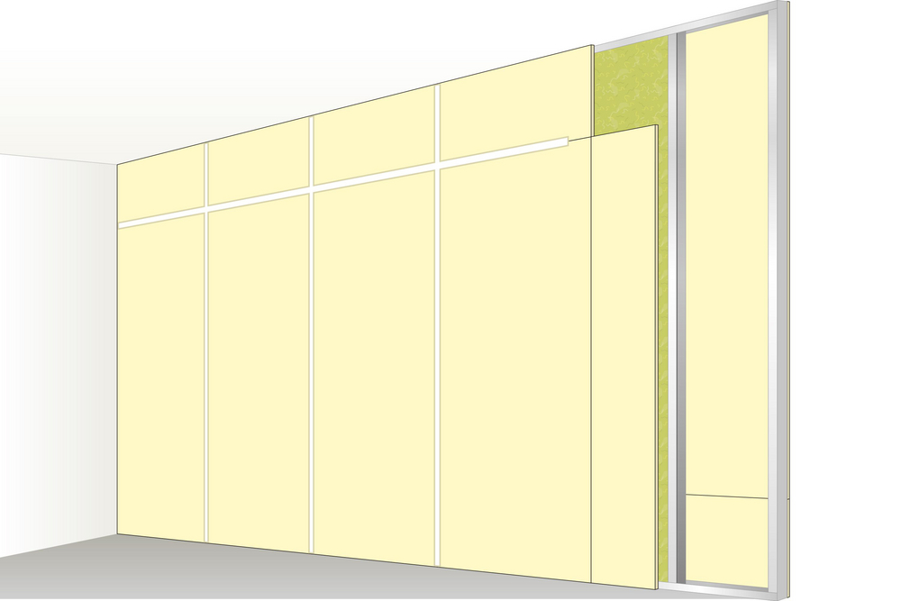 Cloison PROMATECT®-100 - Type 106/70 - EI 120 - 40 dB - Laine de roche ...