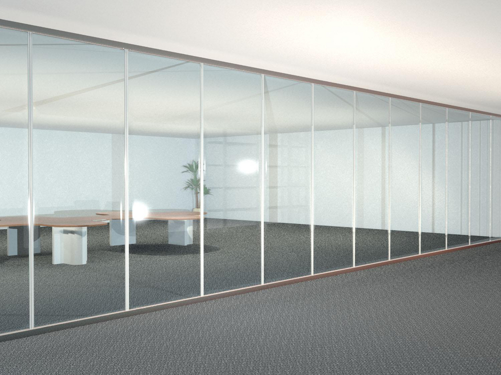 Cloison vitrée Promat®-SYSTEMGLAS F1-120 - Châssis acier - EI 120 ...