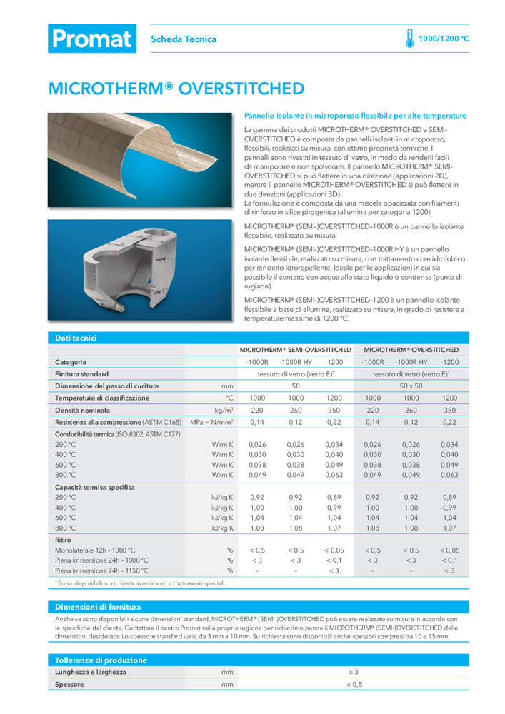 Documentazione per i tuoi Progetti | Promat - Promat