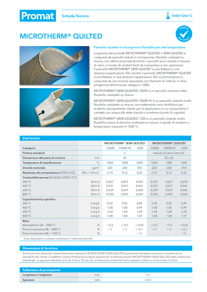 Documentazione per i tuoi Progetti | Promat - Promat