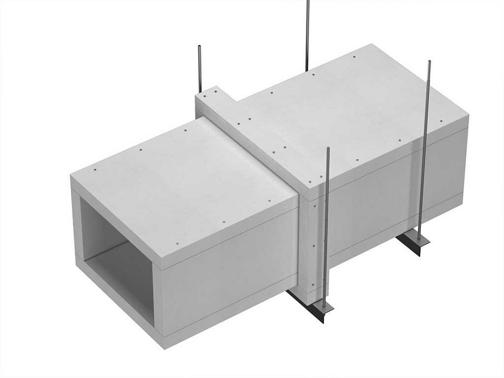 FRL 120/120/120 Self-Supporting duct with PROMASIL® 1100 Super board ...