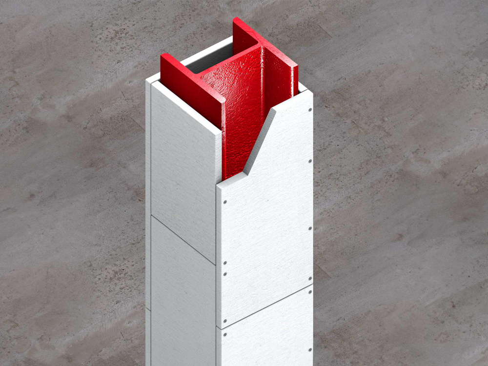 120 minutes VERMICULUX®-S Cladding to steel column - Loadbearing ...