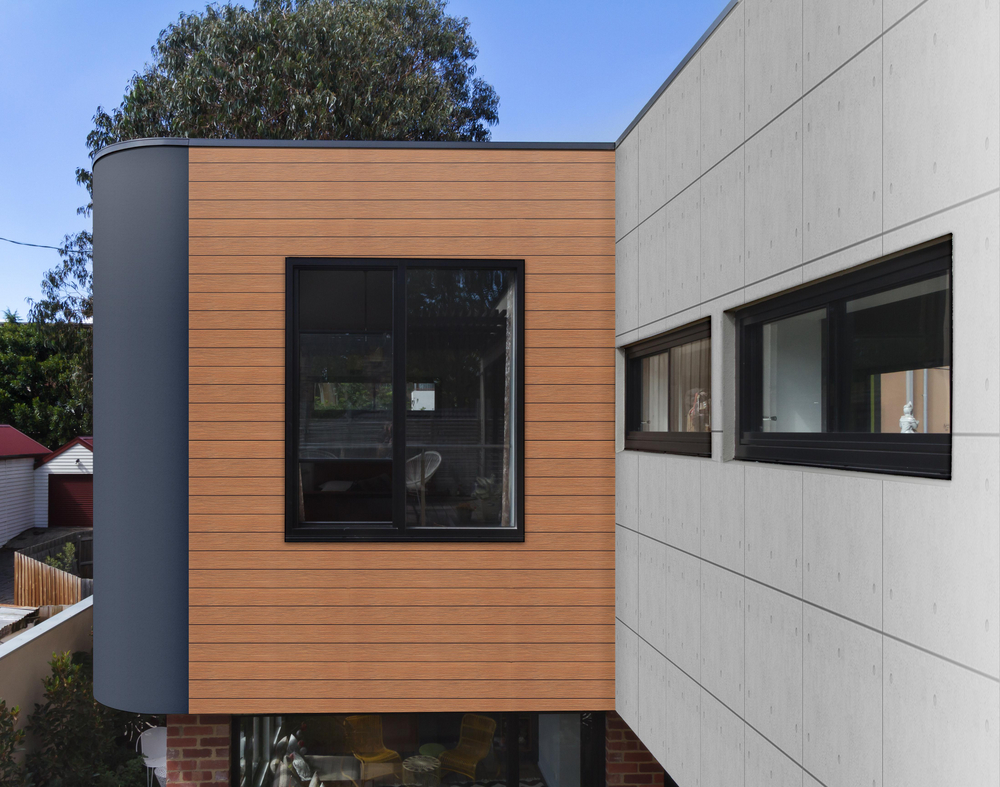 Montage® - Pre-finished and Pre-formed fibre cement cladding. - Innova