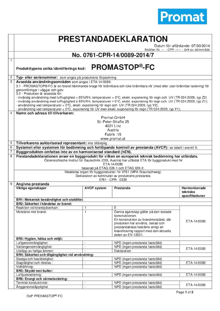 Dokumentation - Promat