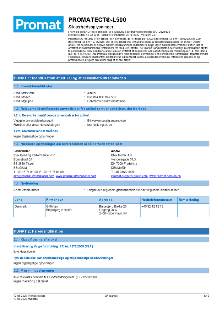 Documentation - Promat